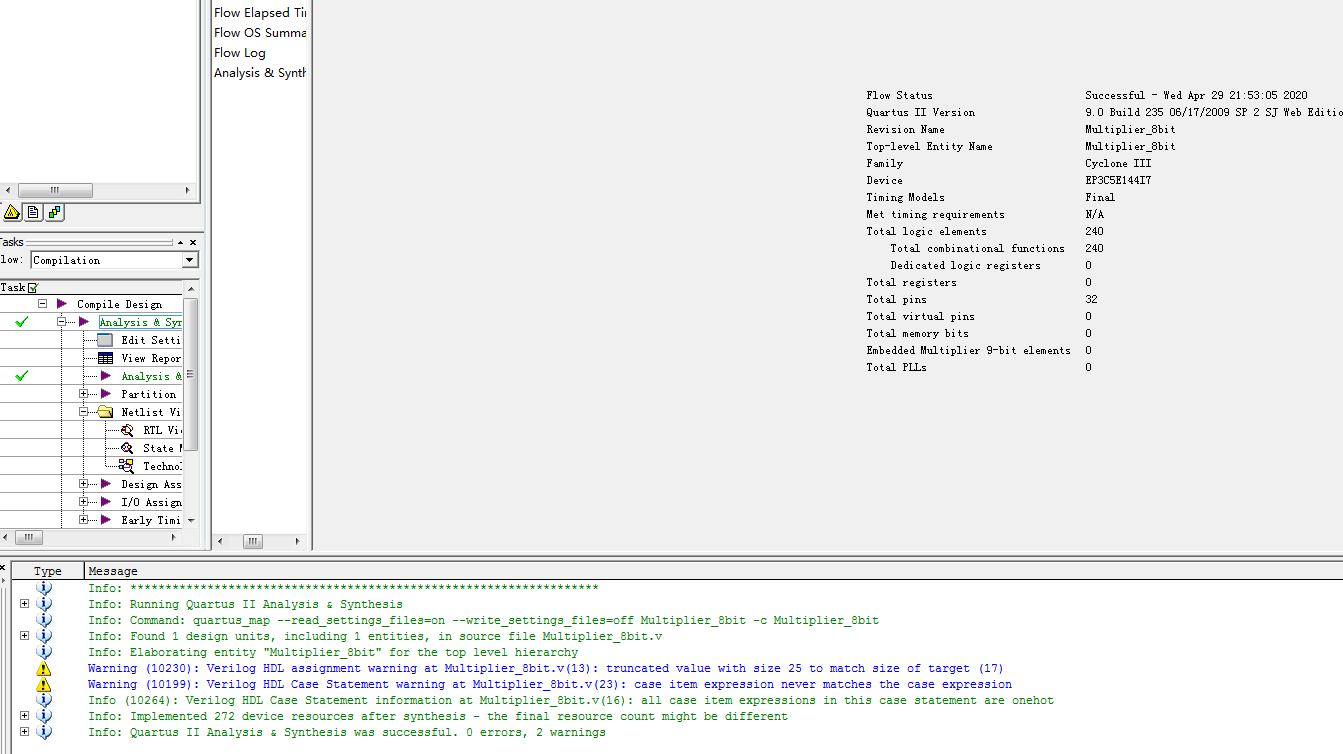 基于FPGA的8位booth乘法器Verilog代码Quartus仿真_电路方案 - 与非网