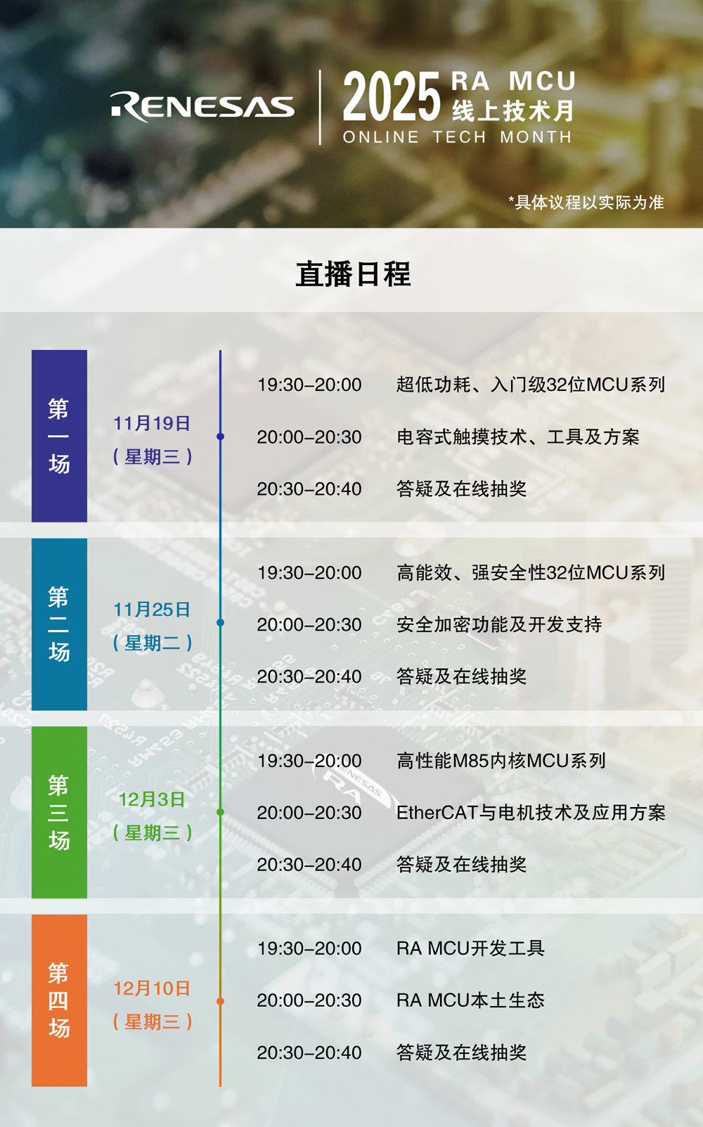 2025 瑞萨电子RA MCU线上技术月_直播- 与非网